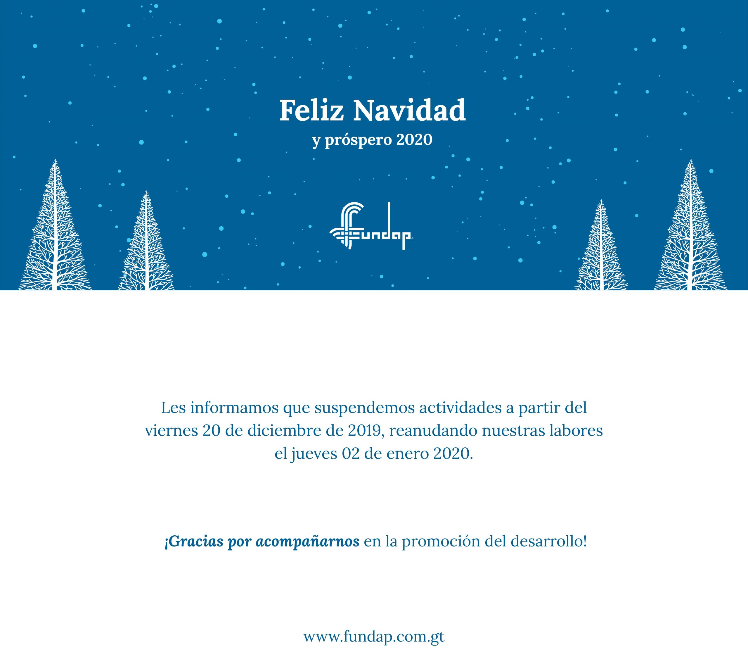Felices Fiestas-2019 – FUNDAP