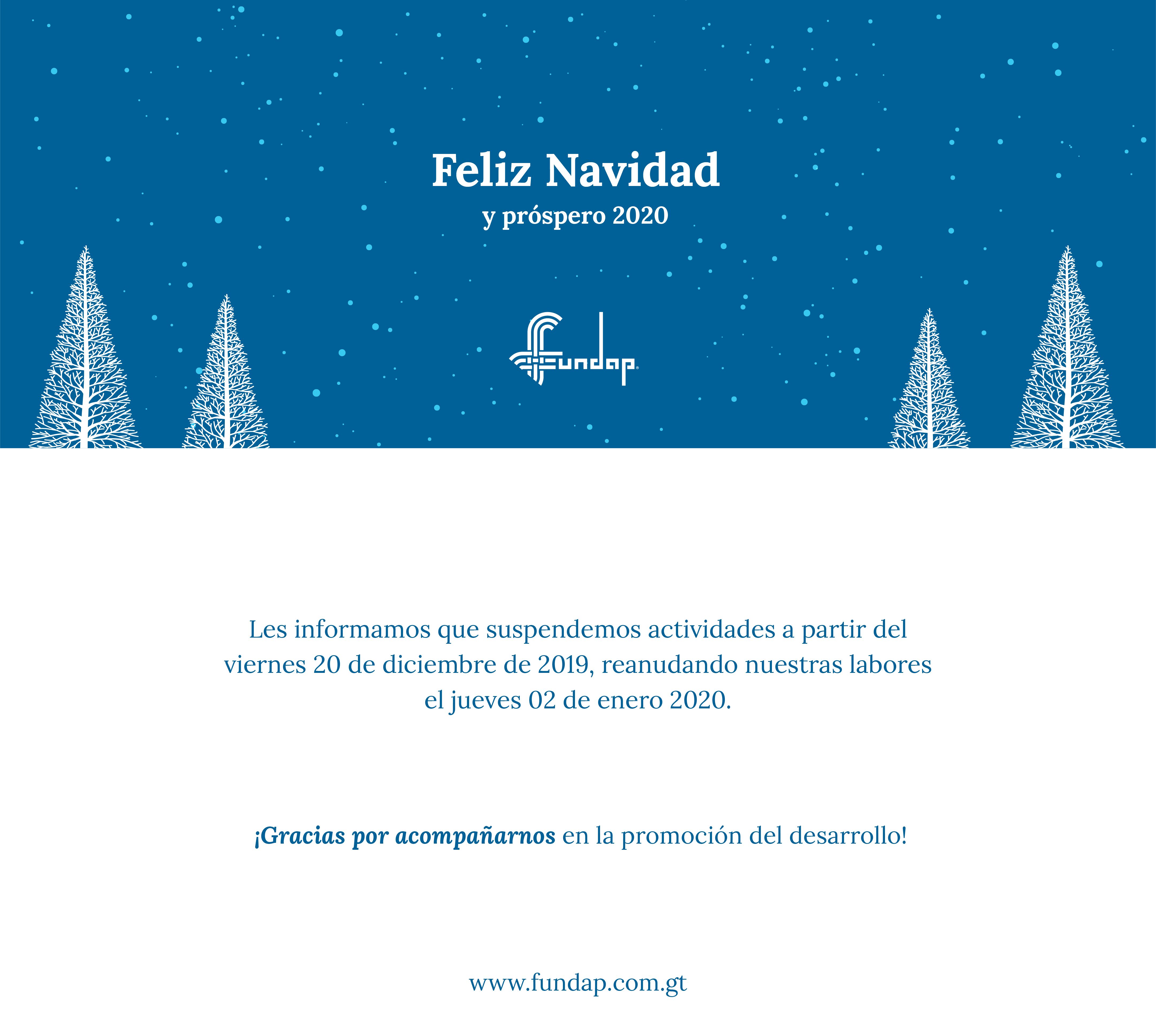 Felices Fiestas-2019 – FUNDAP